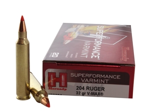 Hornady Superformance Varmint .204 Ruger 32gr V-Max 20rd