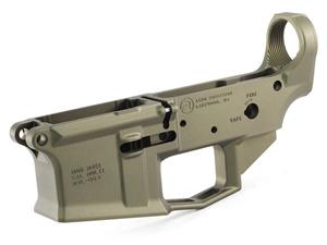 Aero Precision M4E1 Stripped Lower Receiver, OD Green Anodized (Low Profile Engraving)