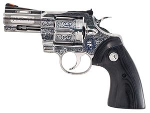 Colt Python .357Mag 3" 6rd Revolver, Engraved Sapphire Finish - Limited ...