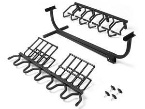 Savior Equipment Mobile Rack Stand, 6 Rifle & 8 Pistol - Obsidian Black