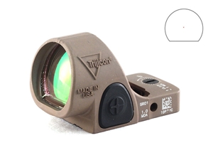 Trijicon SRO Adjustable LED Red Dot Sight, 1 MOA - Coyote Brown Anodized